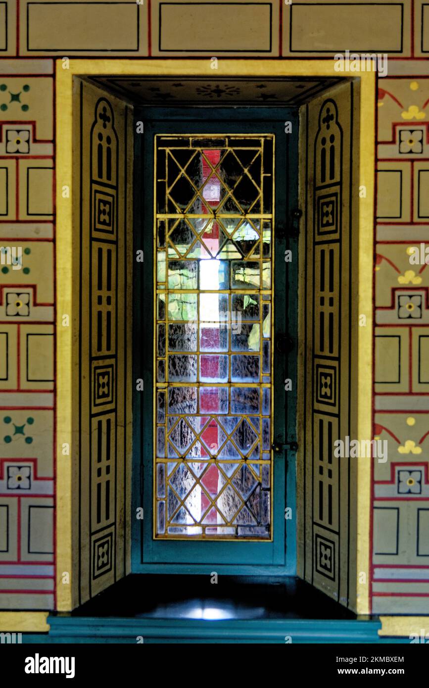 Lord Bute's Bedroom at Castell Coch or the Red Castle. Castle Coch ...