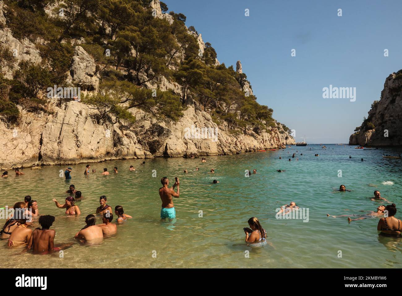 Calanque d'En-Vau,beach,bathing,only,accessible,on,foot,kayak,or,boat ...