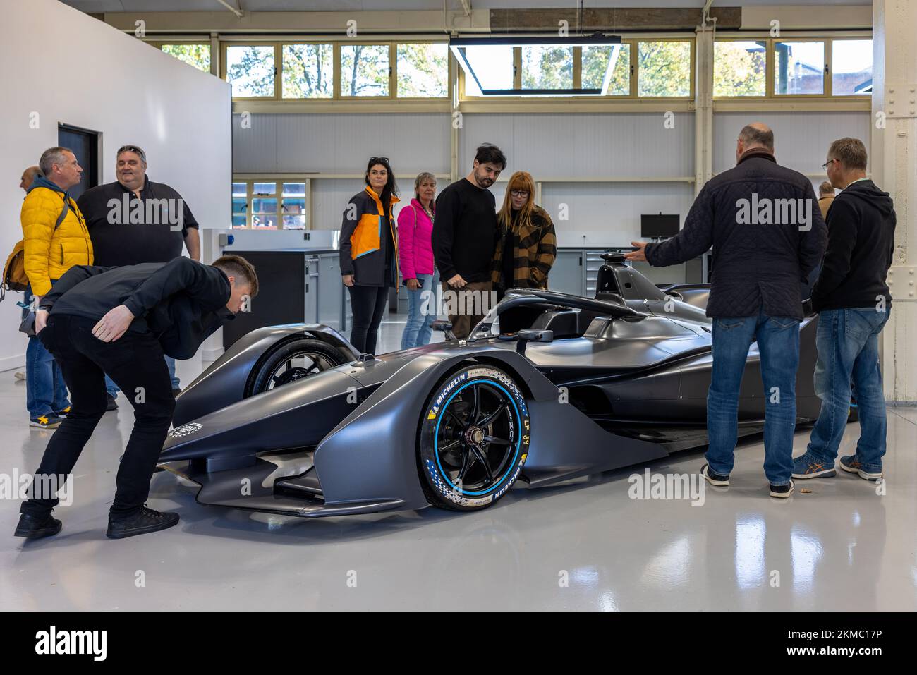 McLaren Formula E Racing Car, on display at the October Scramble held ...