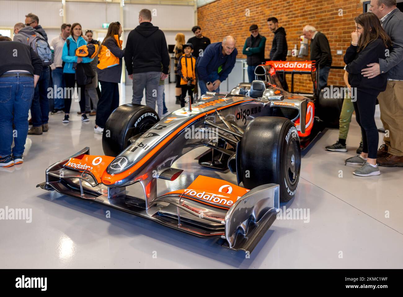 McLaren MP4-24 of Lewis Hamilton, on display at the October Scramble ...