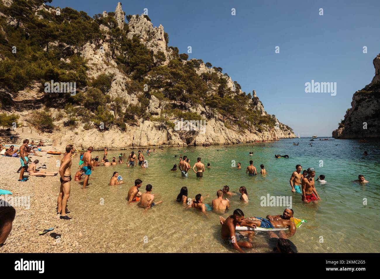 Calanque d'En-Vau,beach,bathing,only,accessible,on,foot,kayak,or,boat ...