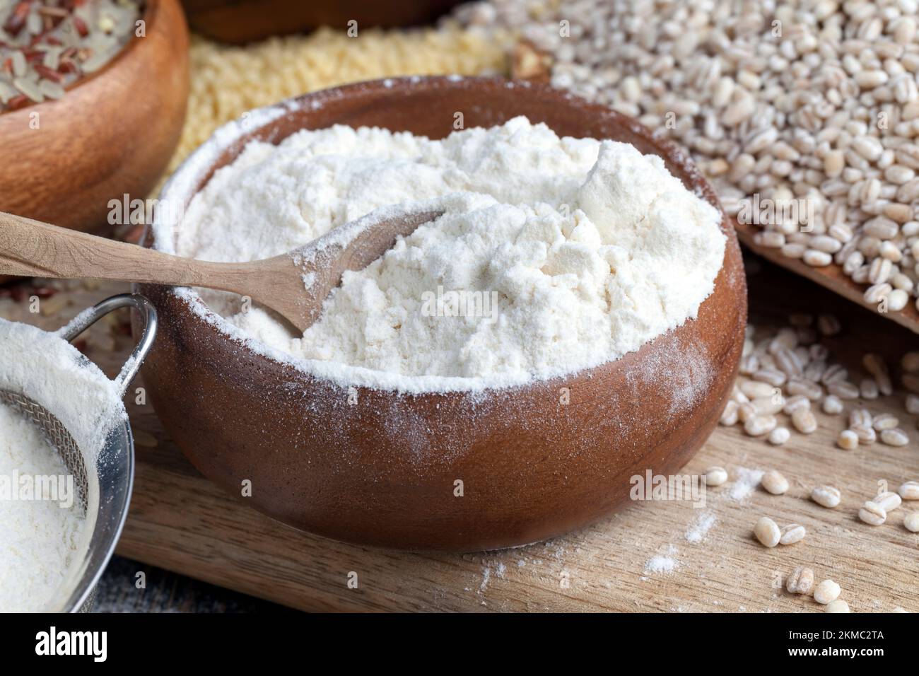 food for cooking breakfast or other type of food, raw, unprepared ...