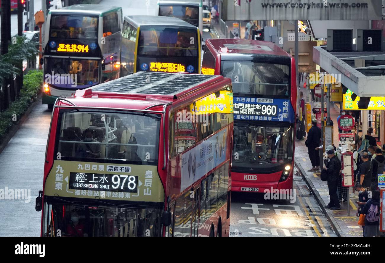 Kowloon Bus, Citybus' and New World First Bus' (NWFB) buses run their ...