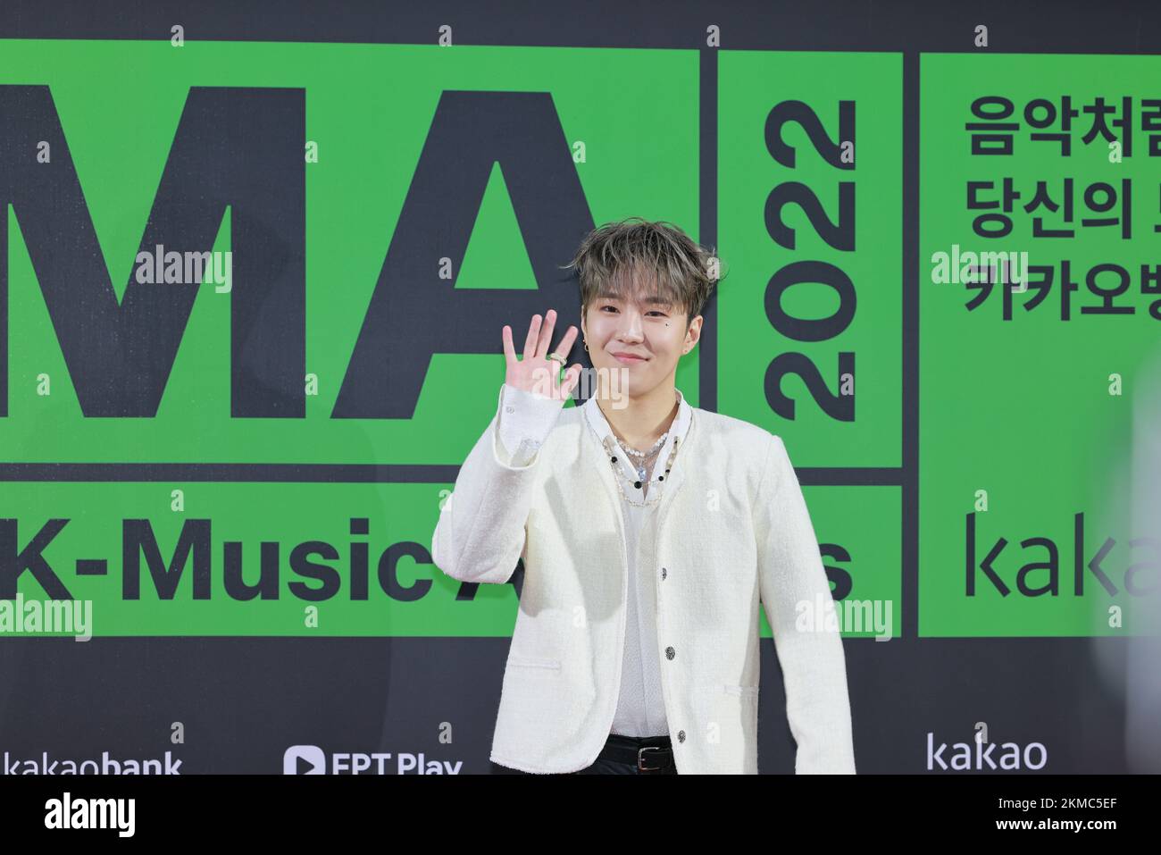 South Korean K-Pop singer BE’O, attend a red carpet for the 14th Melon ...