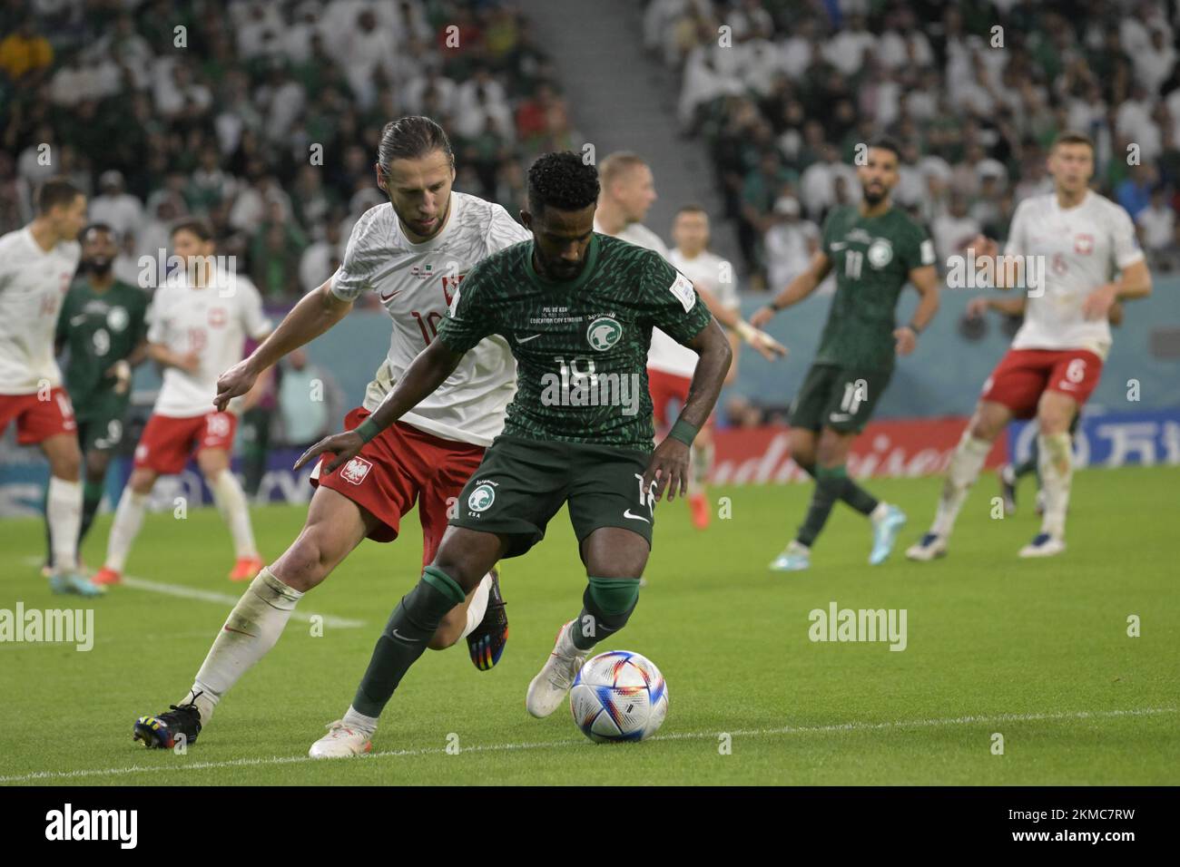 Doha -Qatar 26 November 2022, Fifa world cup Qatar Poland and Saudi ...