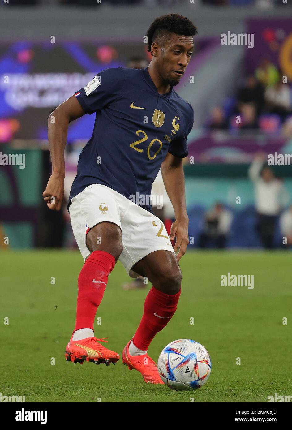 France's Kingsley Coman pictured in action during a soccer game between ...