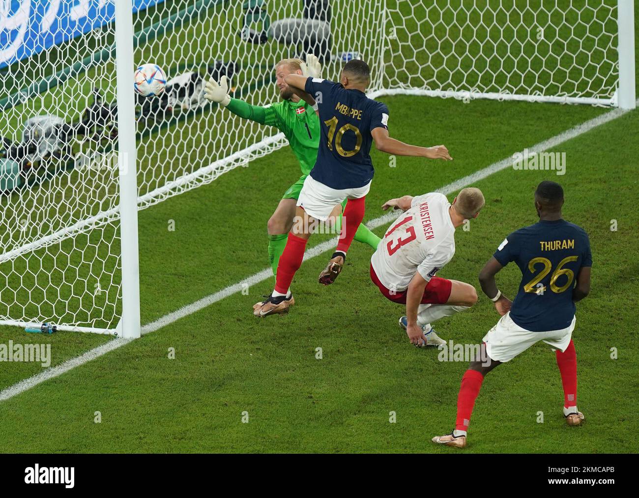 France's Kylian Mbappe scores their side's second goal of the game ...