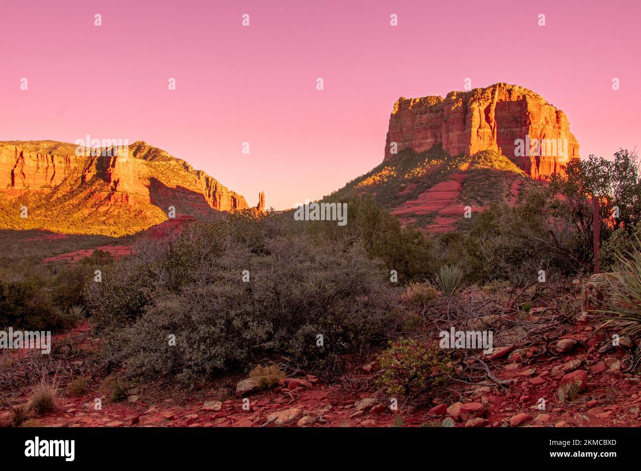 Sedona At Dusk Stock Photo - Alamy