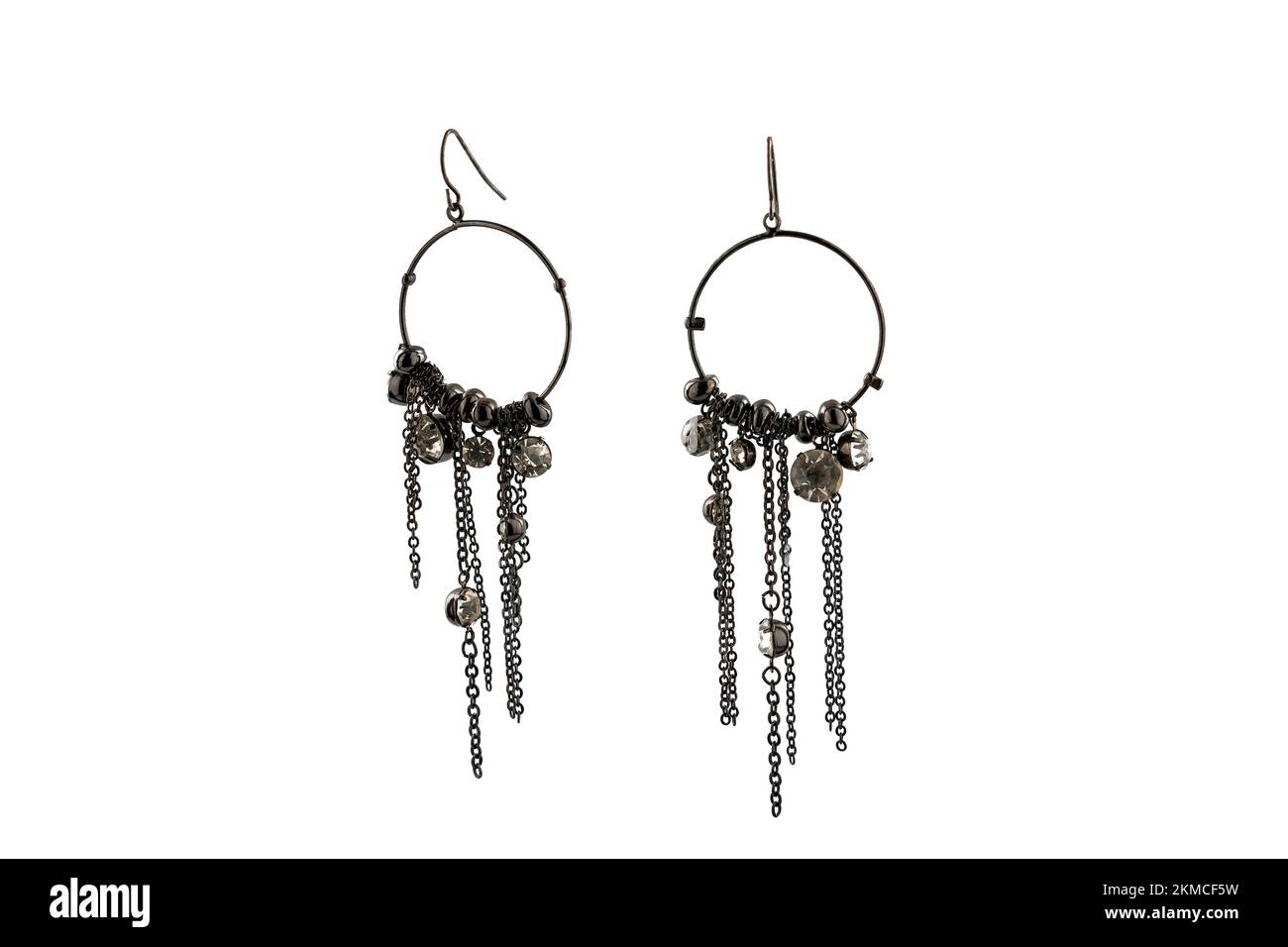 Gold feather earrings hi-res stock photography and images - Alamy