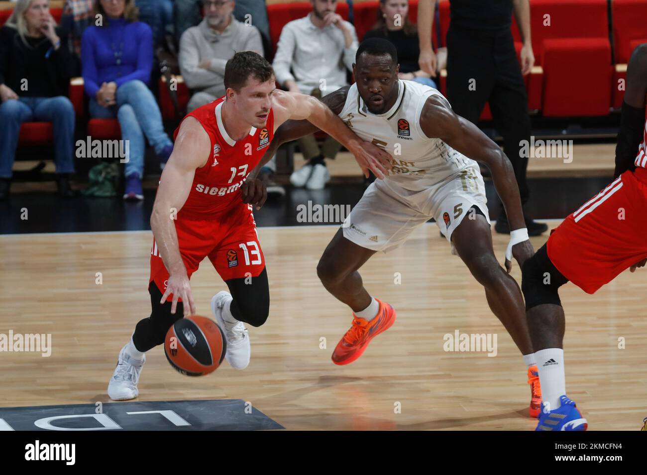 Andreas OBST of Bayern Munich and Charles KAHUDI of Lyon during the ...