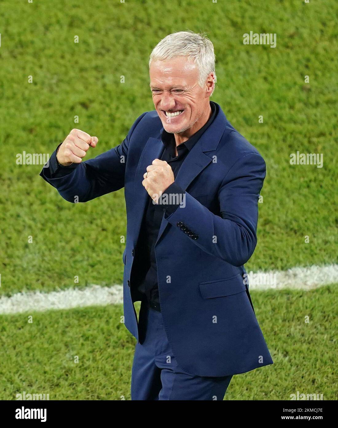 France manager Didier Deschamps celebrates the win after the FIFA World ...