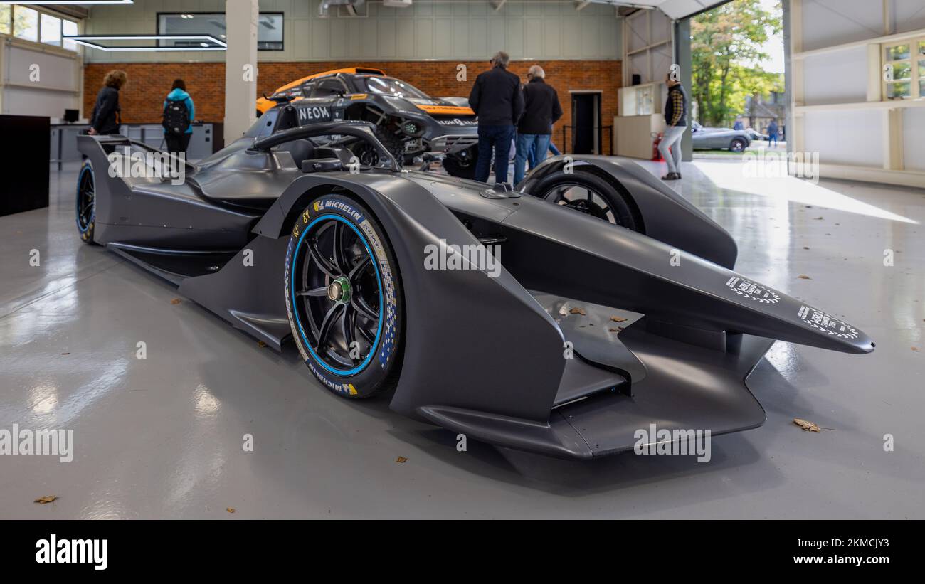 McLaren Formula E Racing Car, on display at the October Scramble held ...