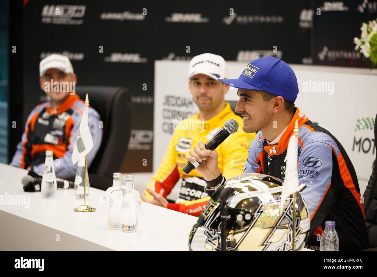 conference de presse, press conference during the WTCR - Race of Saudi ...