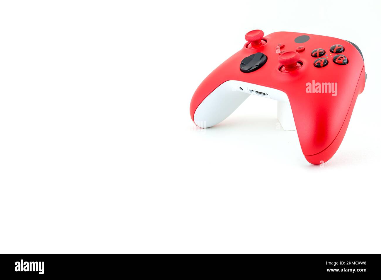 Black color game controller Cut Out Stock Images & Pictures - Alamy