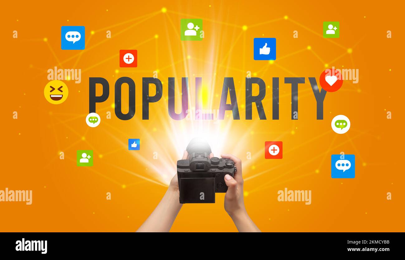 Using camera to capture social media content Stock Photo - Alamy
