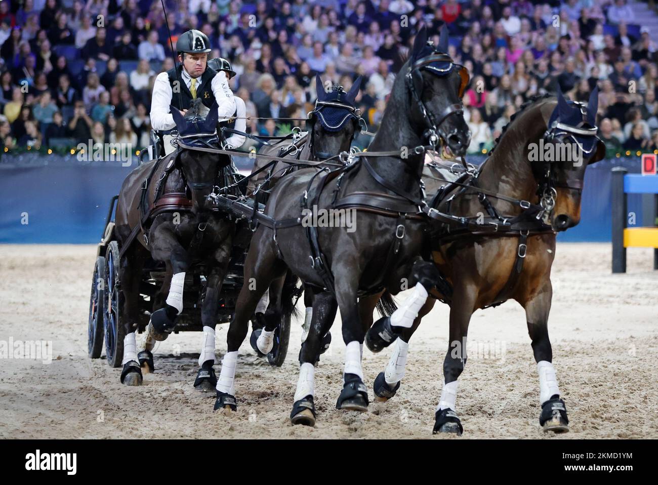 Boyd Exell from Australia competes in the FEI World Cup Driving during ...