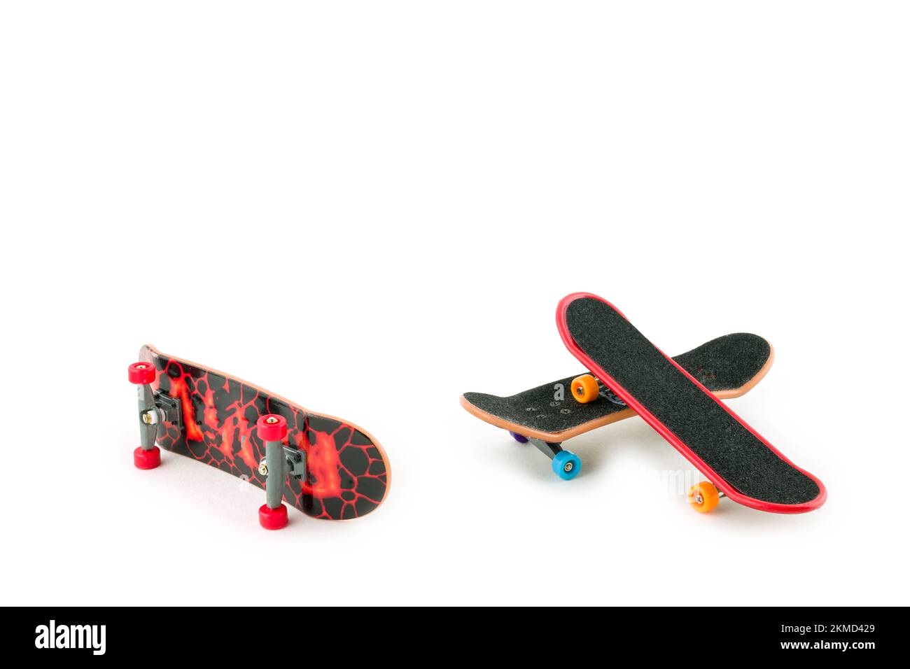 photo of Fingerboard a skateboard on white background Stock Photo - Alamy
