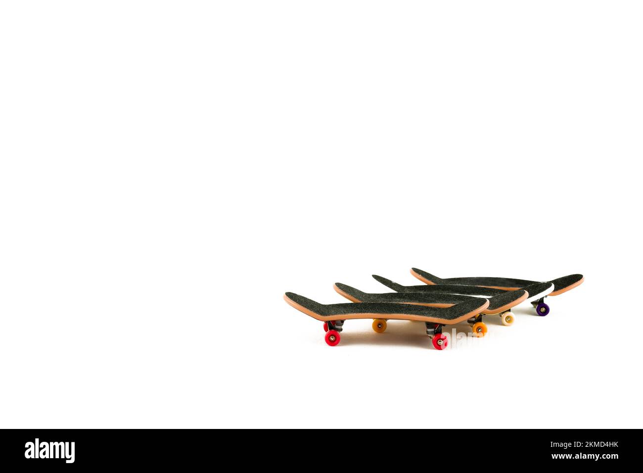 photo of Fingerboard a skateboard on white background Stock Photo - Alamy