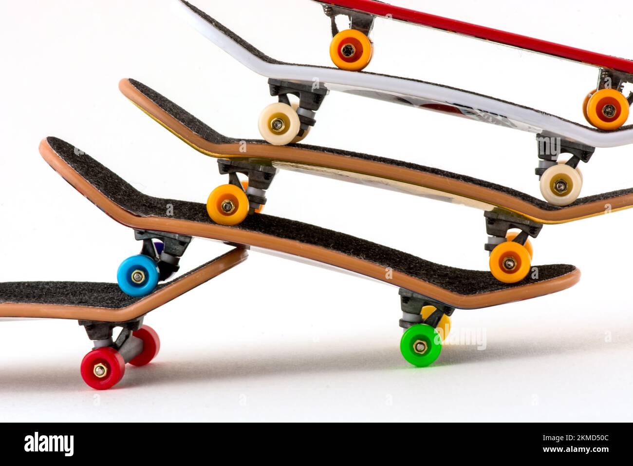 photo of Fingerboard a skateboard on white background Stock Photo - Alamy