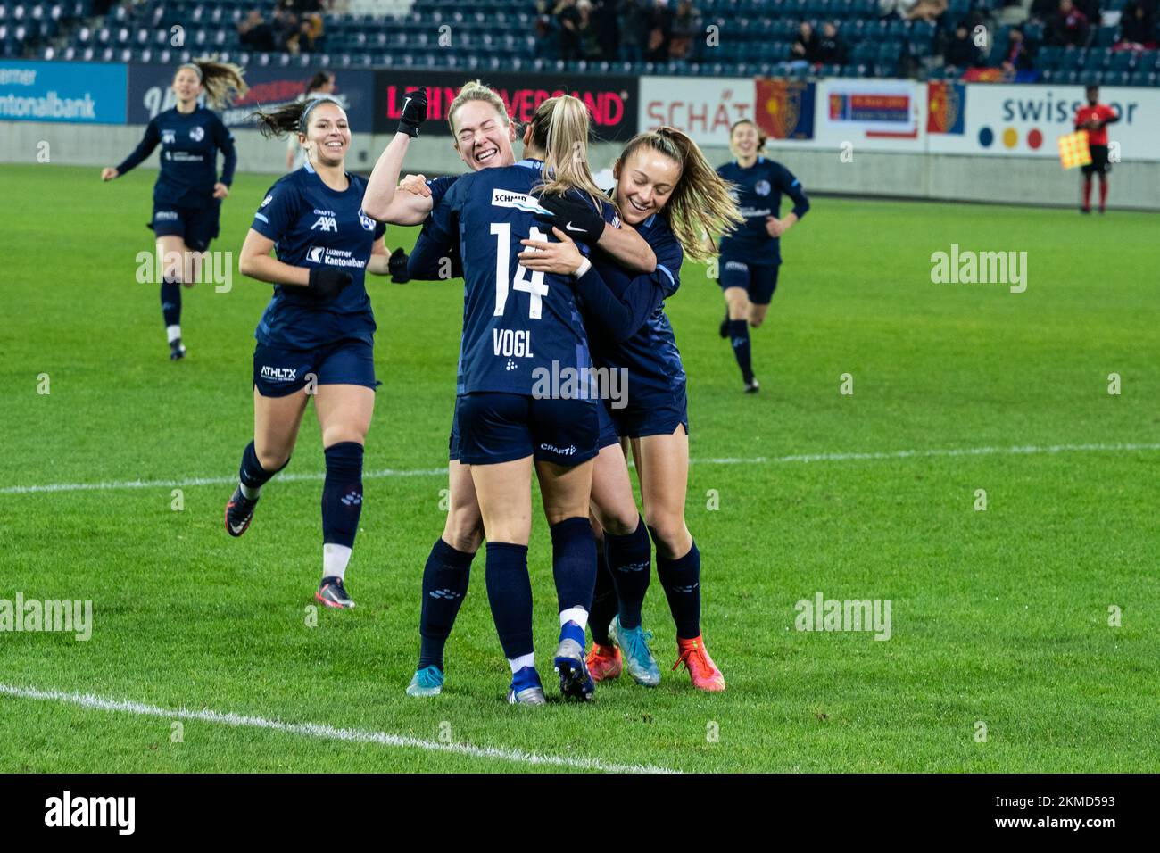 November 26, 2022, Lucerne, swissporarena, Axa Women's Super League: FC ...