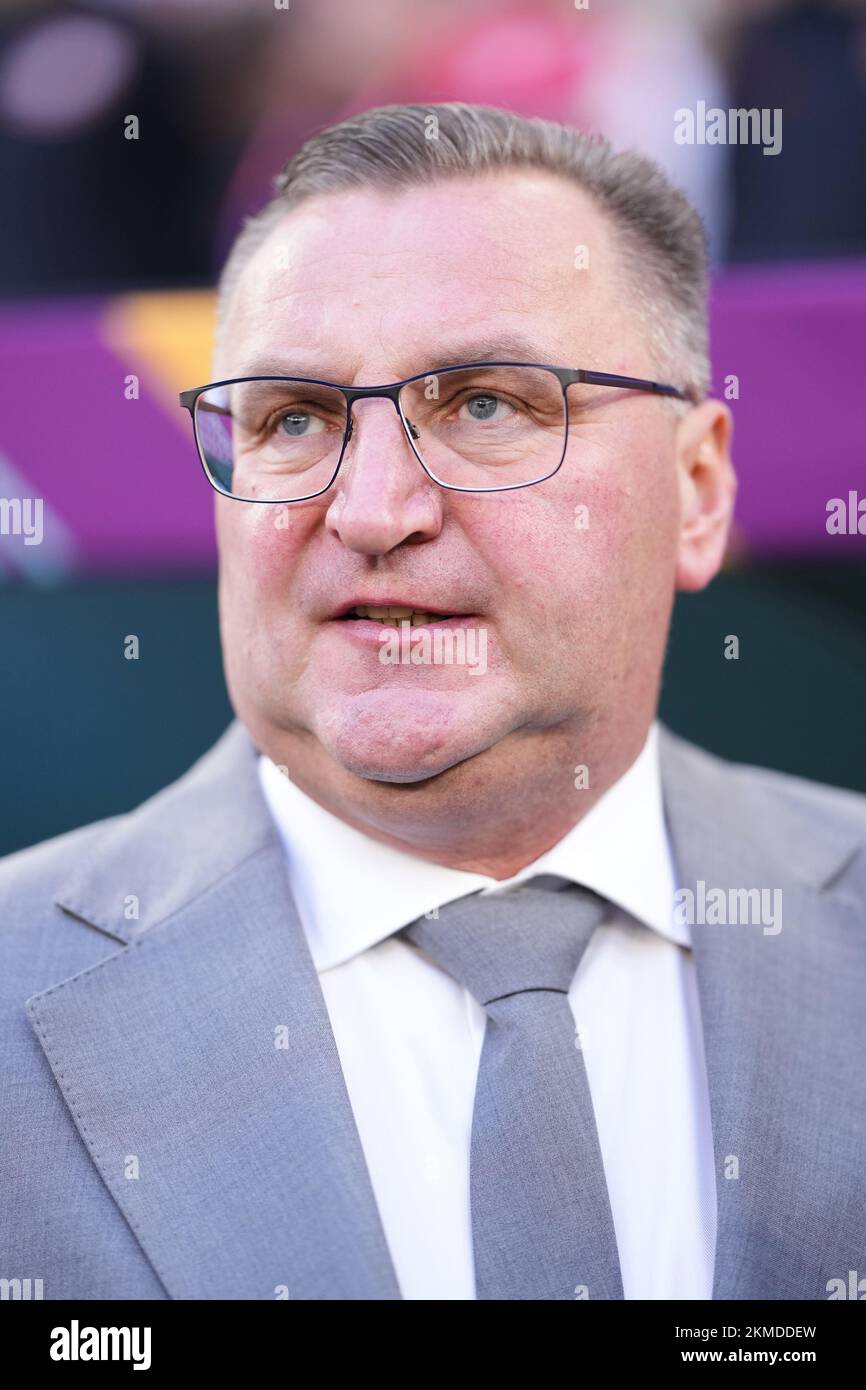 Al Rayyan, Qatar. 26th Nov, 2022. Czesaw Michniewicz head coach (POL ...