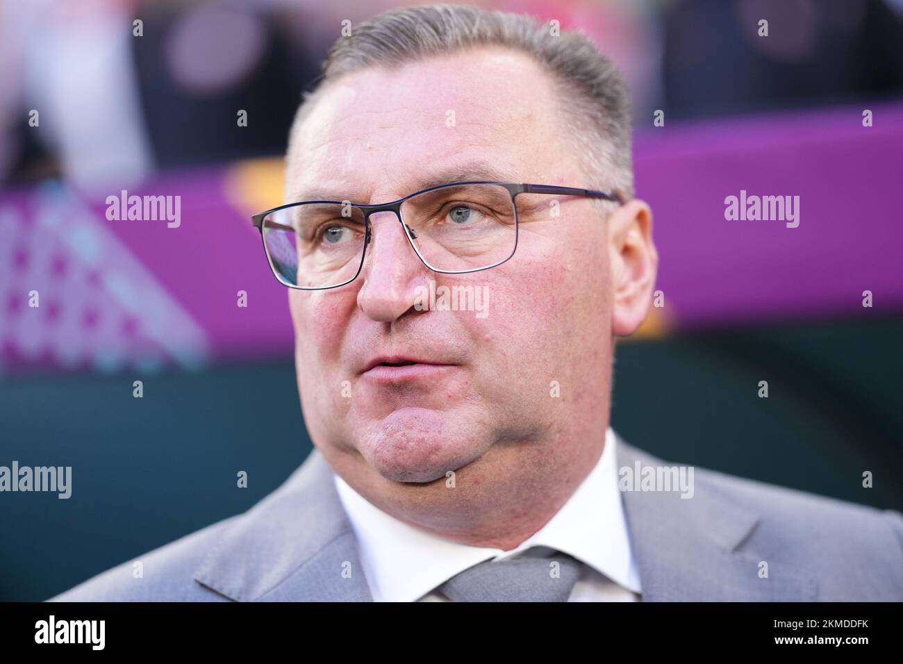 Al Rayyan, Qatar. 26th Nov, 2022. Czesaw Michniewicz head coach (POL ...