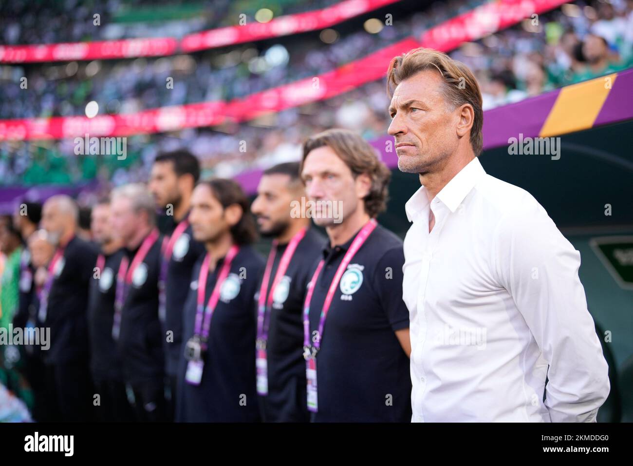 Al Rayyan, Qatar. 26th Nov, 2022. Herve Renard head coach (KSA ...