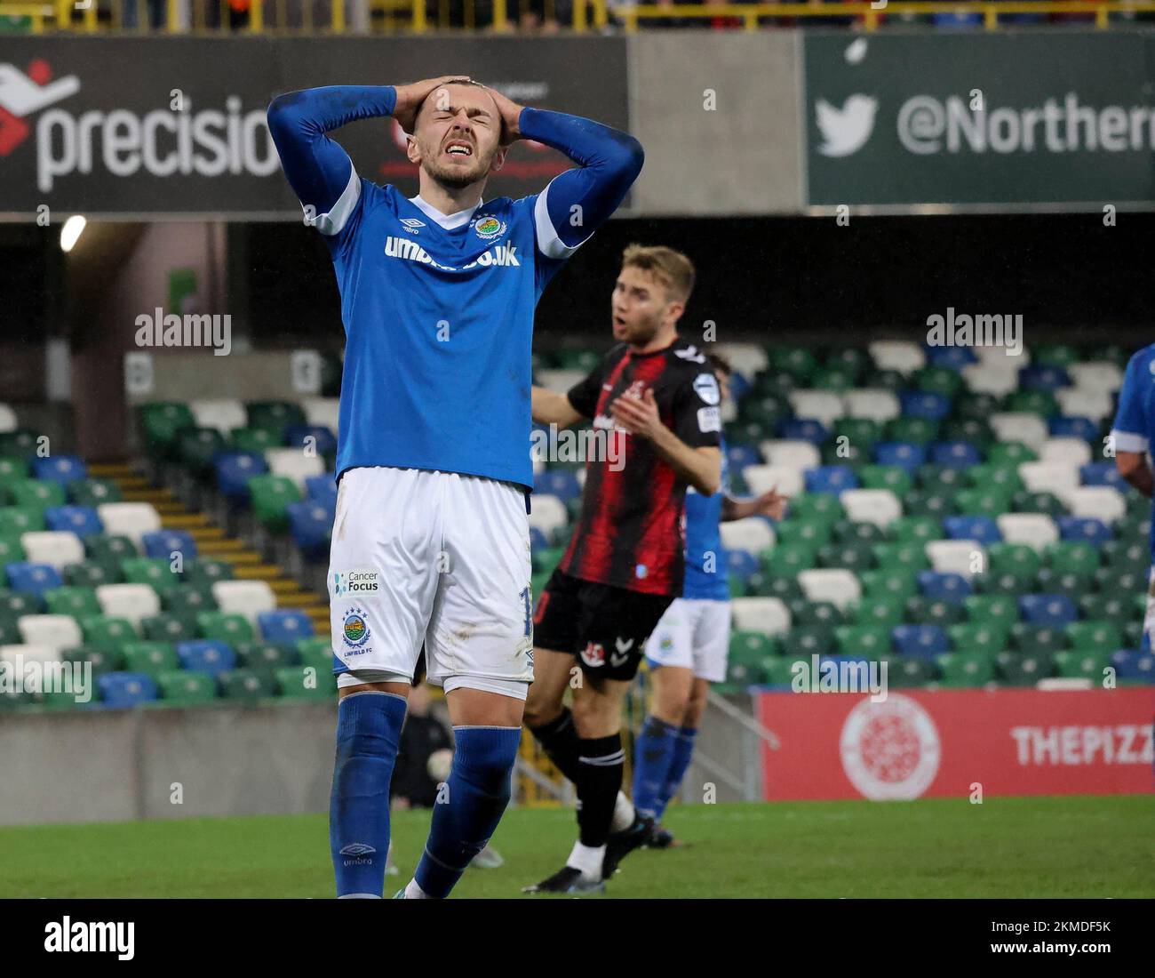 Windsor Park, Belfast, Northern Ireland, UK. 26 Nov 2022. Danske Bank ...