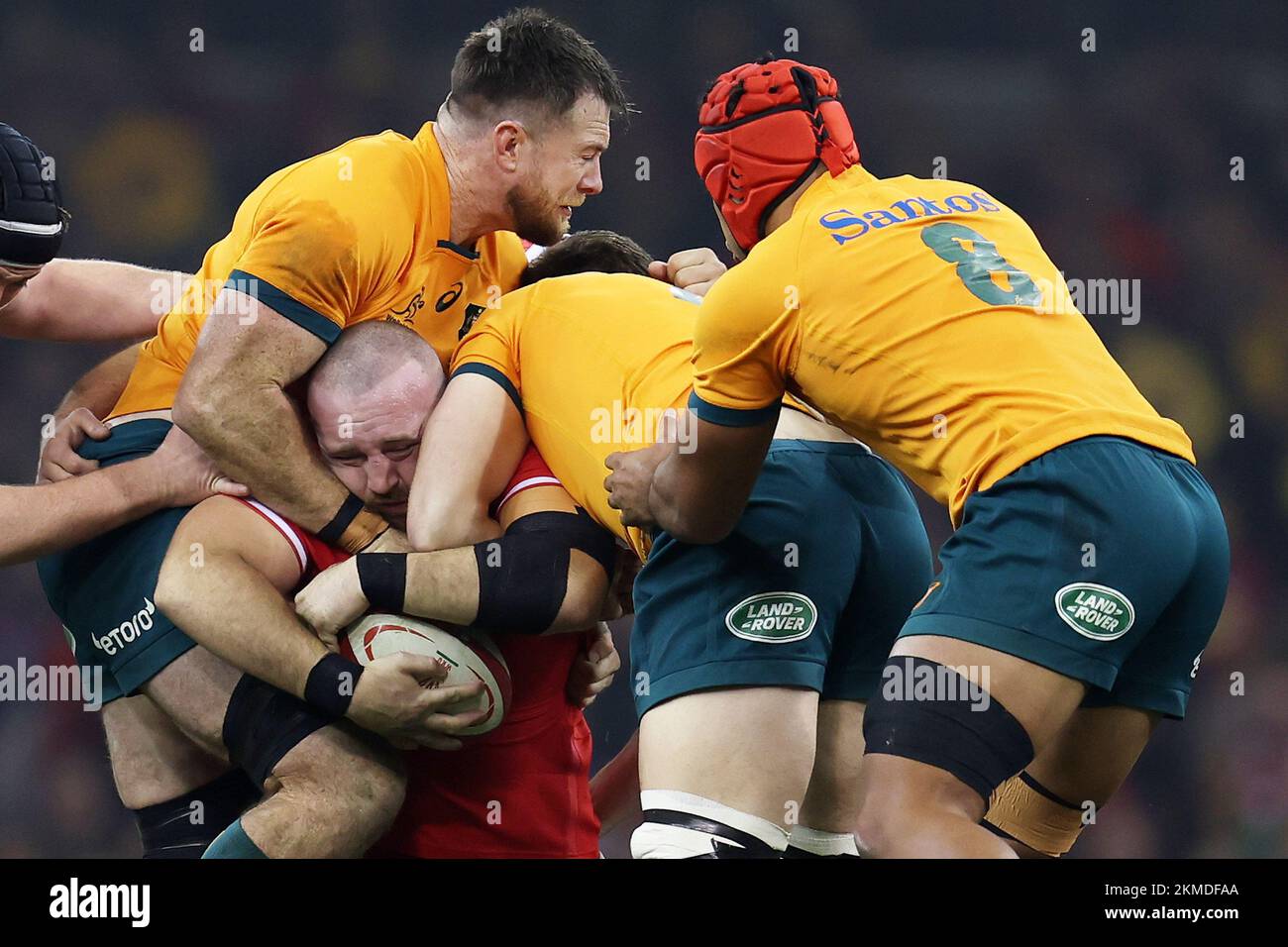 Cardiff, UK. 26th Nov, 2022. Dillon Lewis of Wales finds his way ...