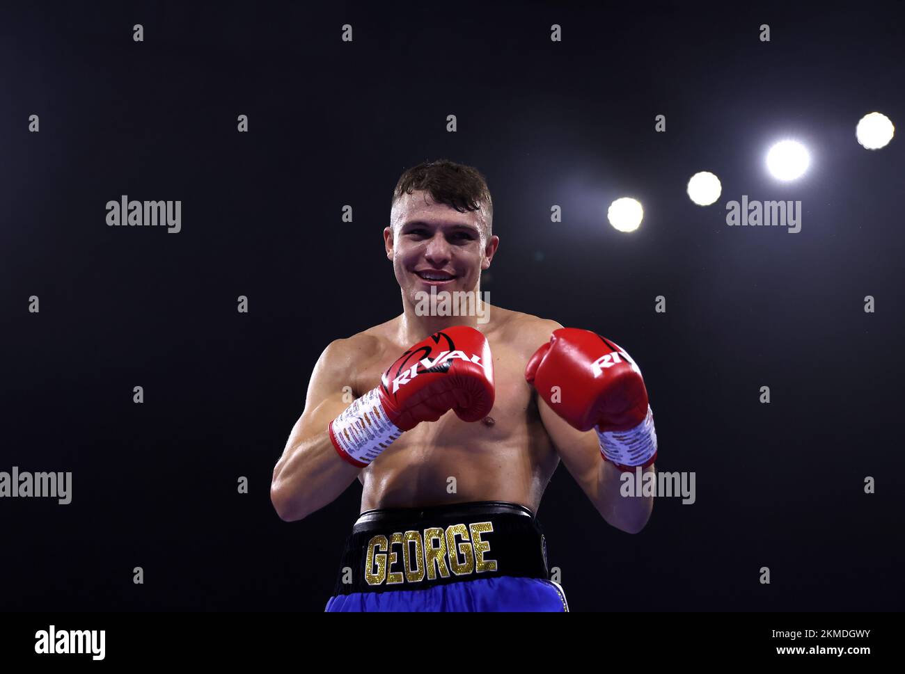 George Liddard celebrates victory against Nikola Matic in the the ...