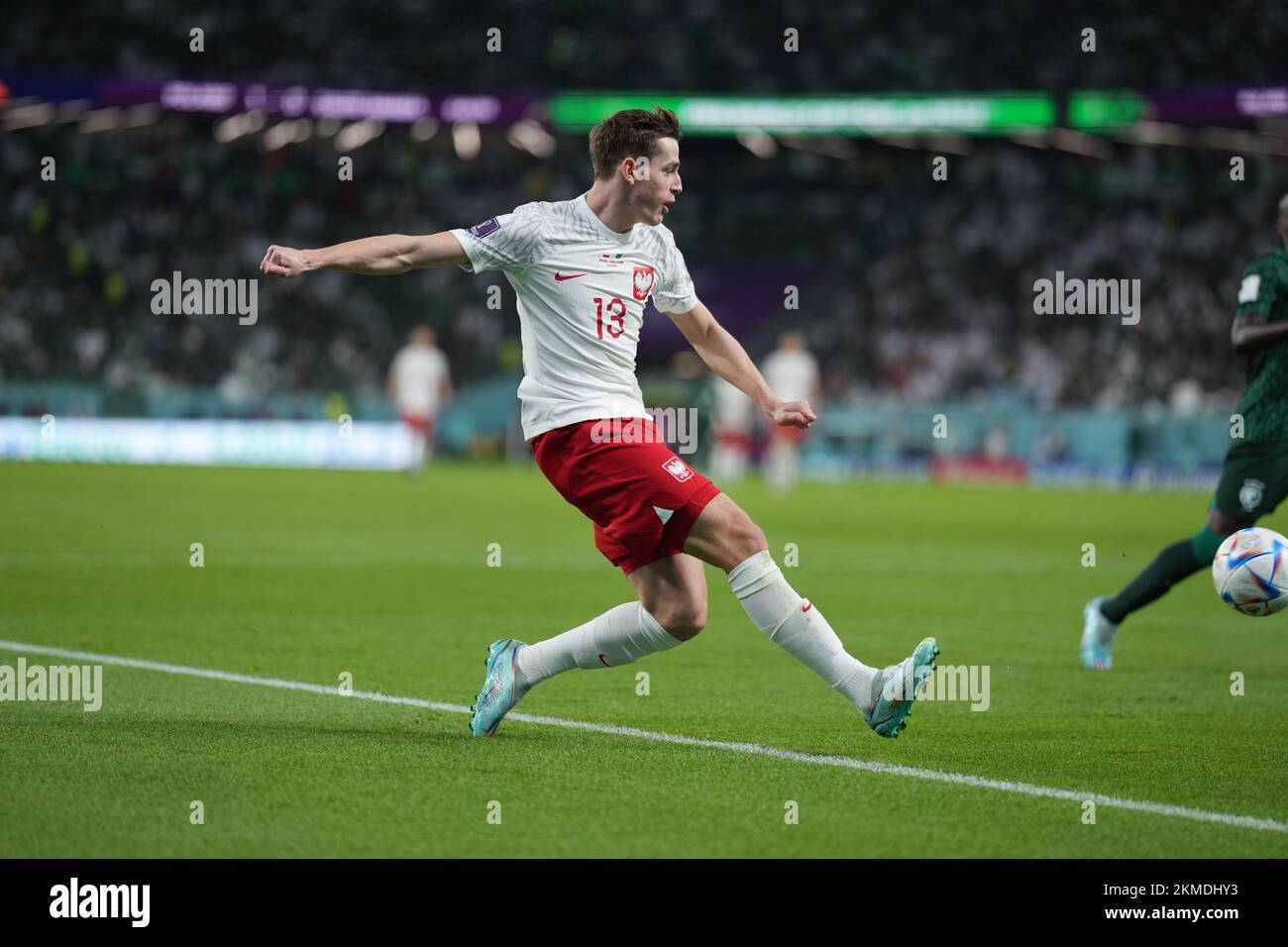 Al Rayyan, Qatar. 26th Nov, 2022. Jakub Kaminski (POL) Football/Soccer ...