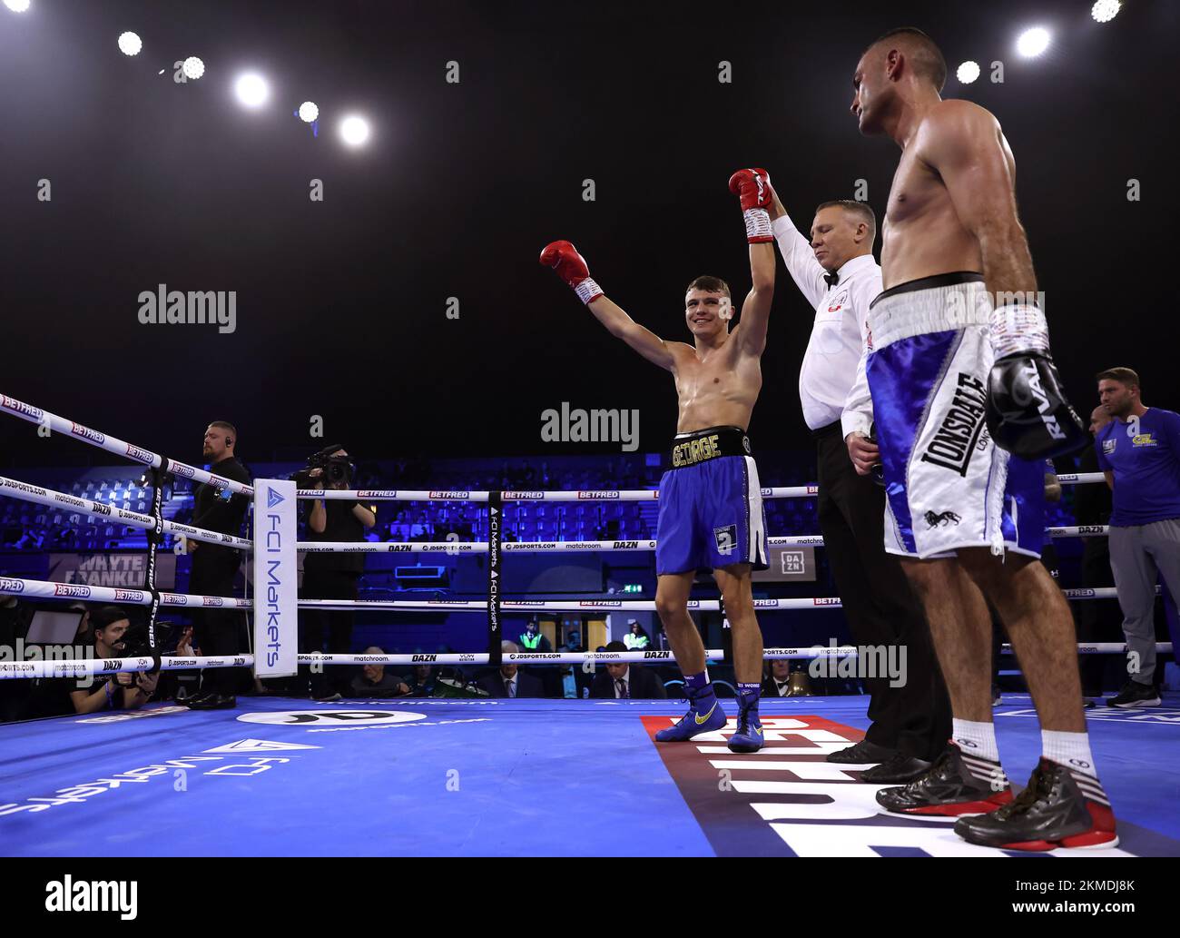 George Liddard celebrates victory against Nikola Matic in the the ...