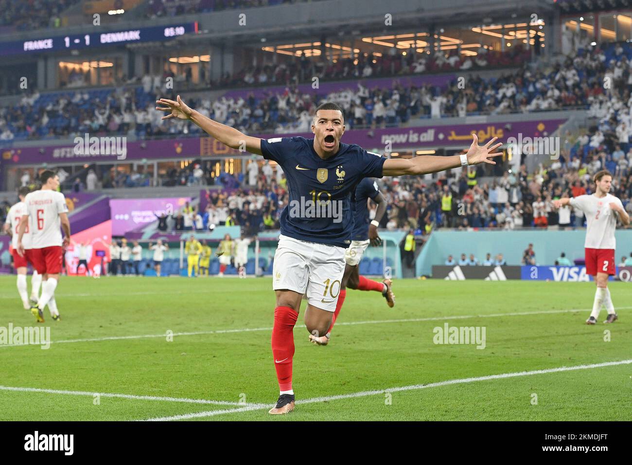 goaljubel Kylian MBAPPE (FRA) after goal to 2-1, jubilation, joy ...
