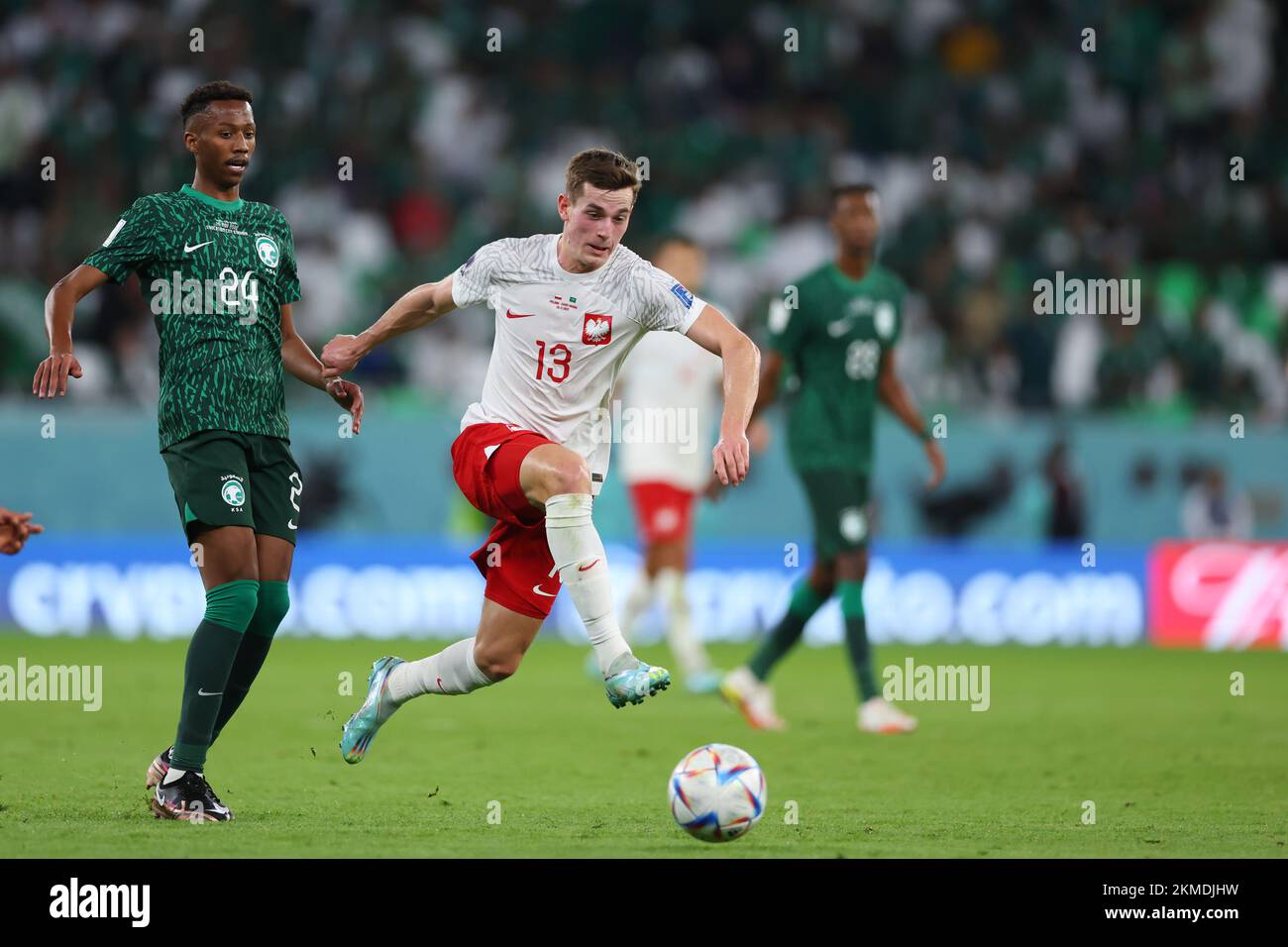Al Rayyan, Qatar. 26th Nov, 2022. Jakub Kaminski (POL) Football/Soccer ...