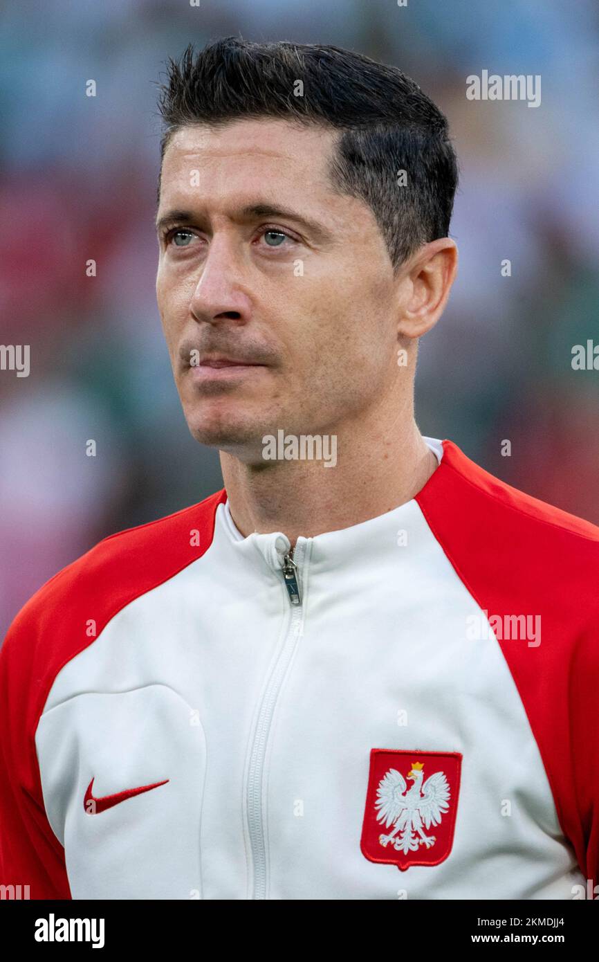 Doha, Qatar. 26th Nov, 2022. Robert Lewandowski of Poland during the ...