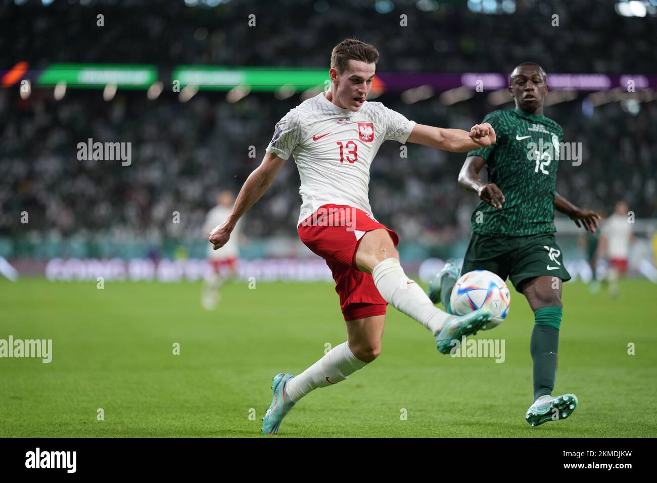 Al Rayyan, Qatar. 26th Nov, 2022. Jakub Kaminski (POL) Football/Soccer ...