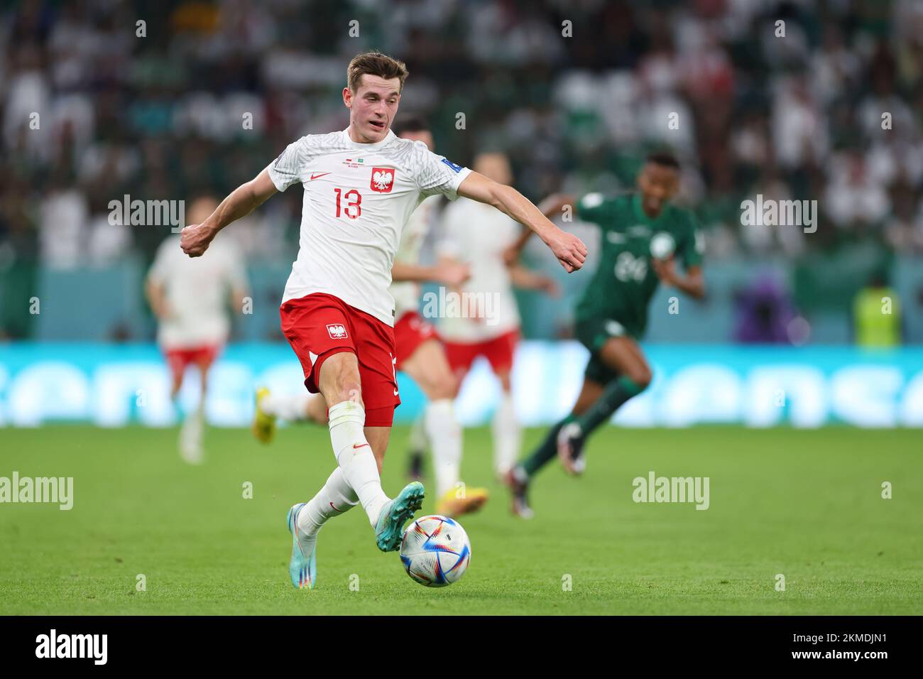 Al Rayyan, Qatar. 26th Nov, 2022. Jakub Kaminski (POL) Football/Soccer ...