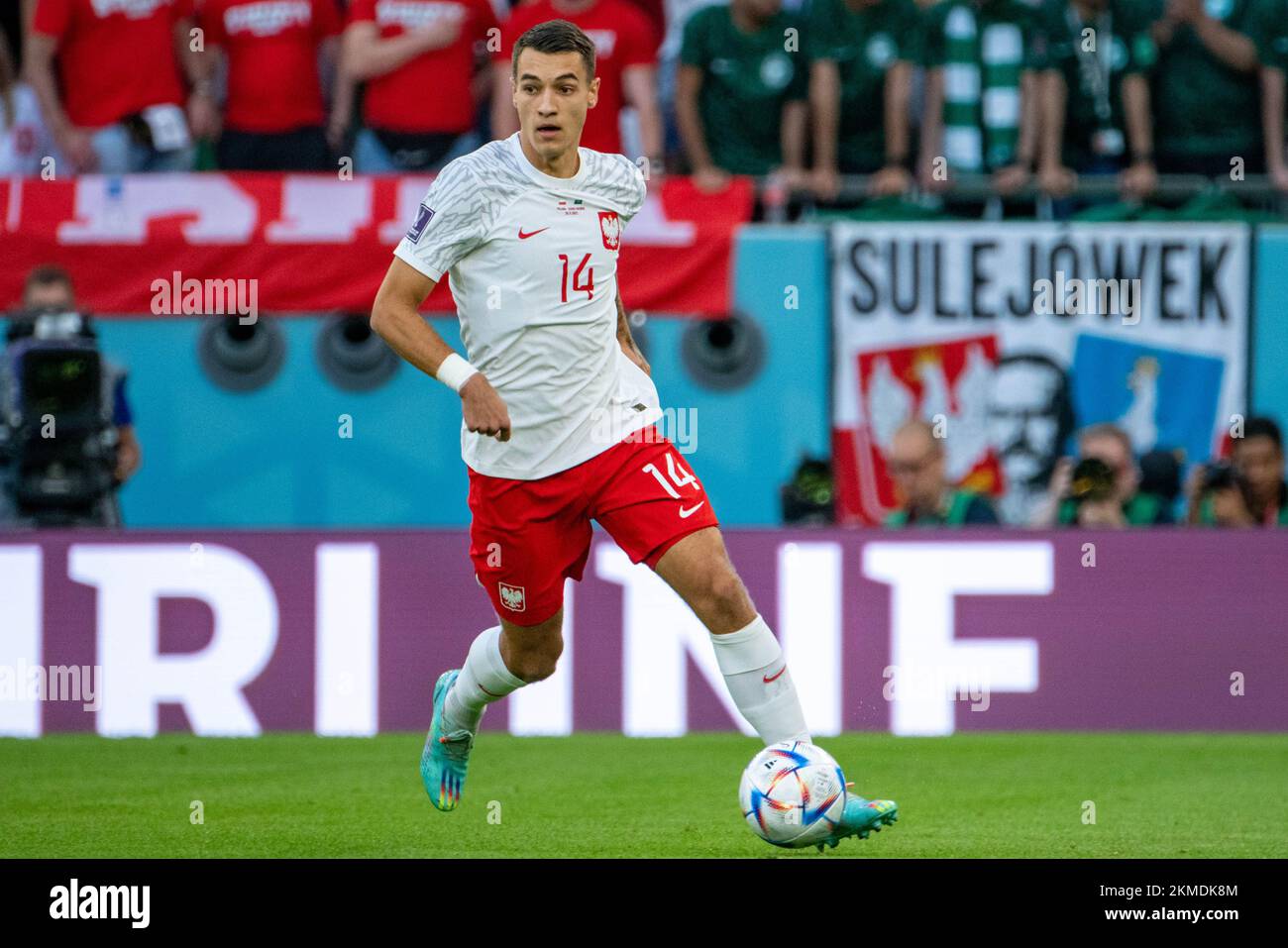 Jakub Kwior of Poland during the FIFA World Cup Qatar 2022 Group C ...
