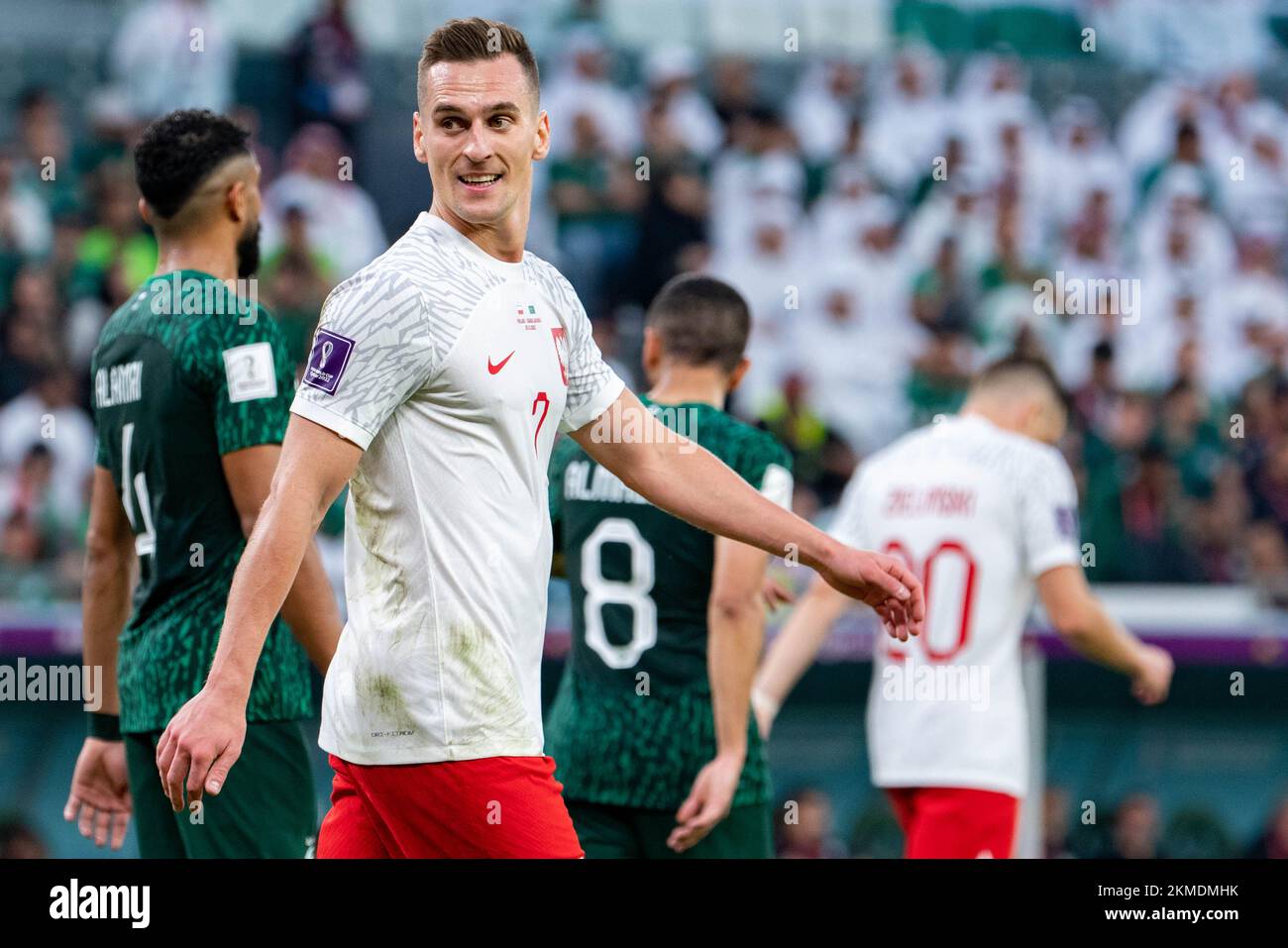 Arkadiusz Milik of Poland during the FIFA World Cup Qatar 2022 Group C ...