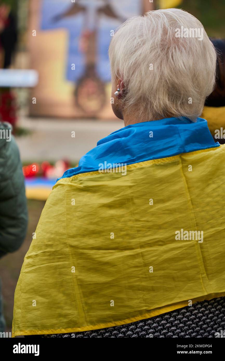 Barcelona, Catalonia, Spain. 26th Nov, 2022. Ukrainian citizens ...