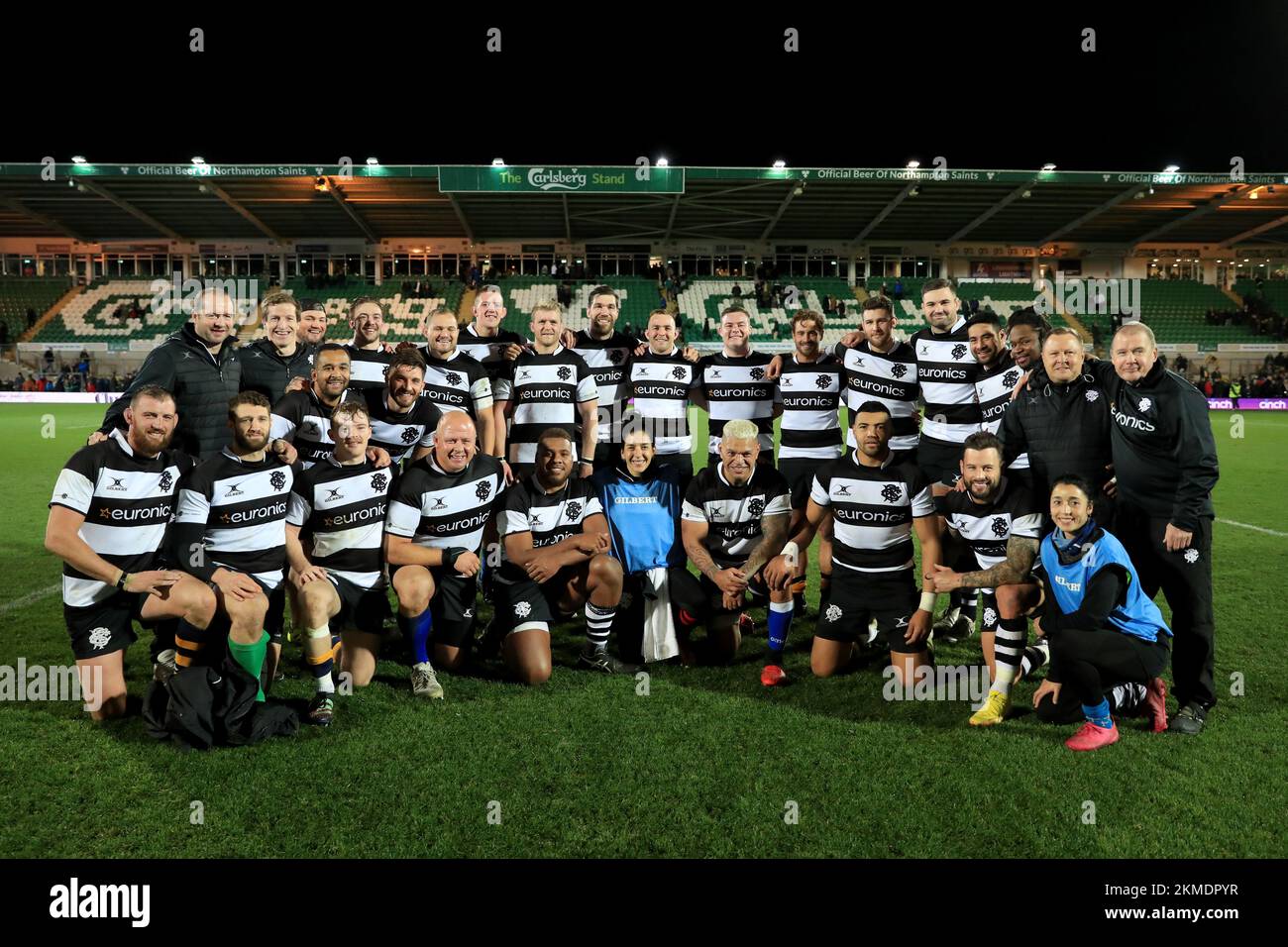 Barbarians pose for a team photo after the club friendly match at cinch ...
