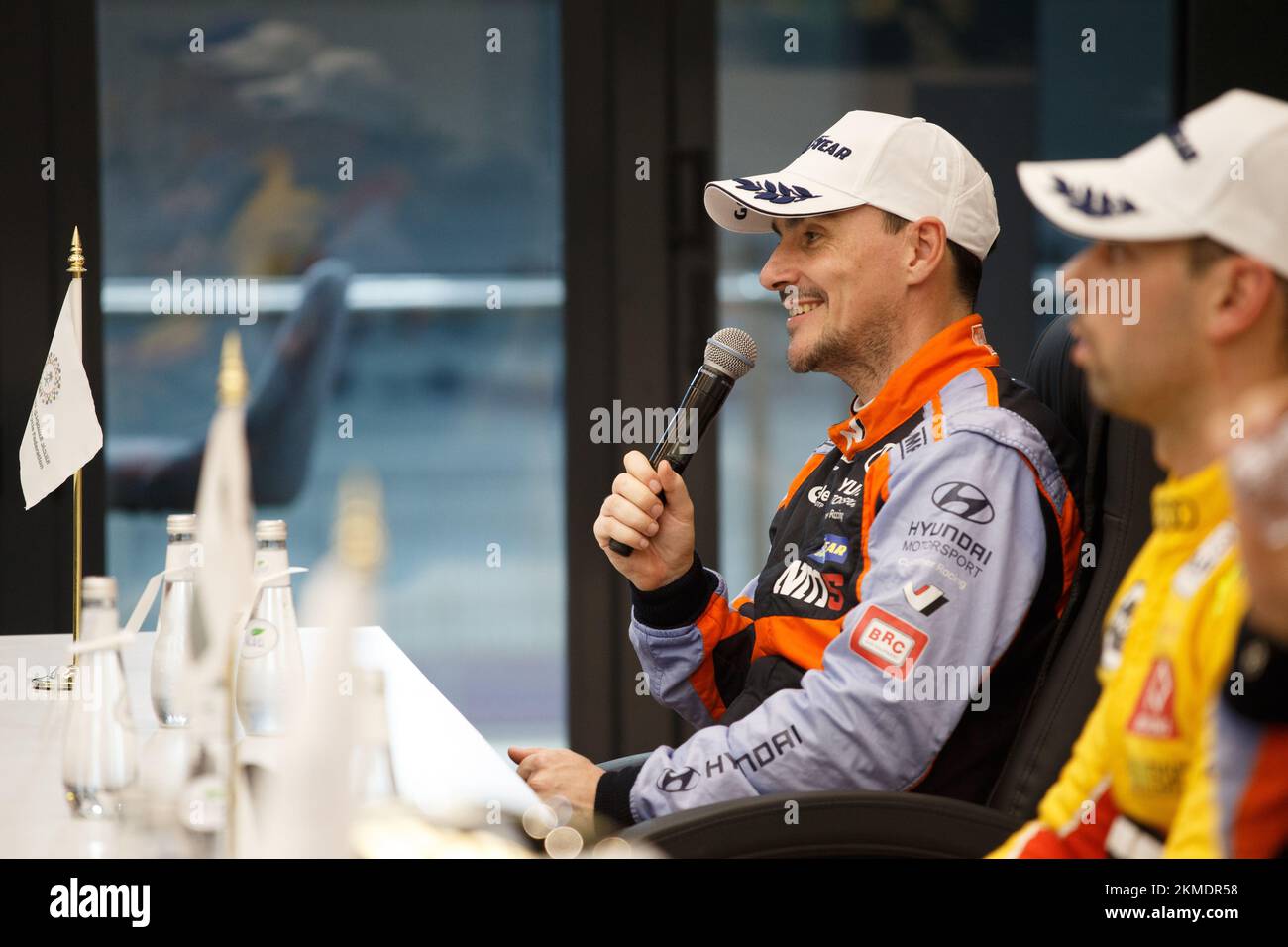 conference de presse, press conference during the WTCR - Race of Saudi ...