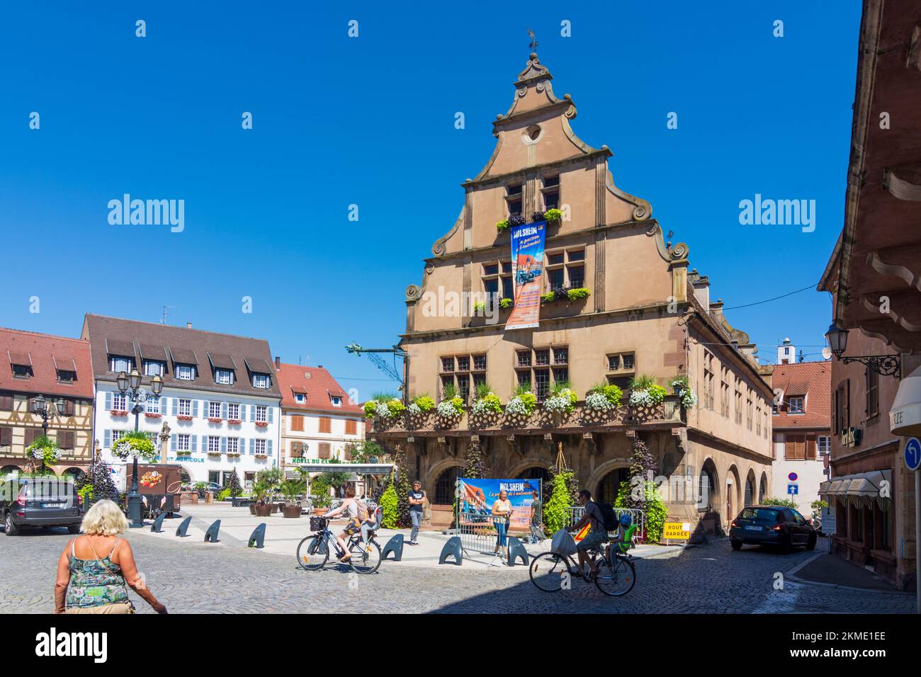Molsheim: Metzig, former house of the butchers' guild, square Place de ...