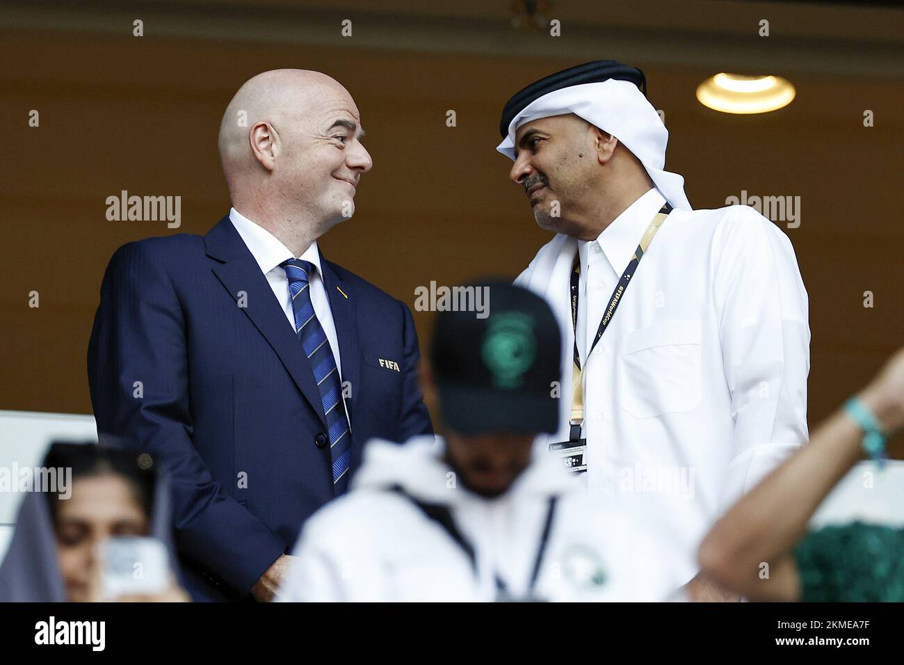 DOHA - FIFA President Gianni Infantino during the FIFA World Cup Qatar 2022 group C match ...
