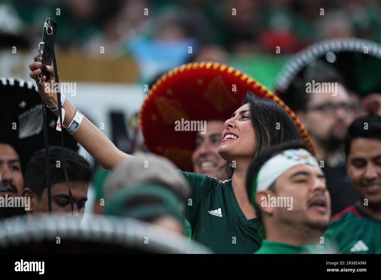 Mexico fans during the FIFA World Cup Qatar 2022 match, Group C ...