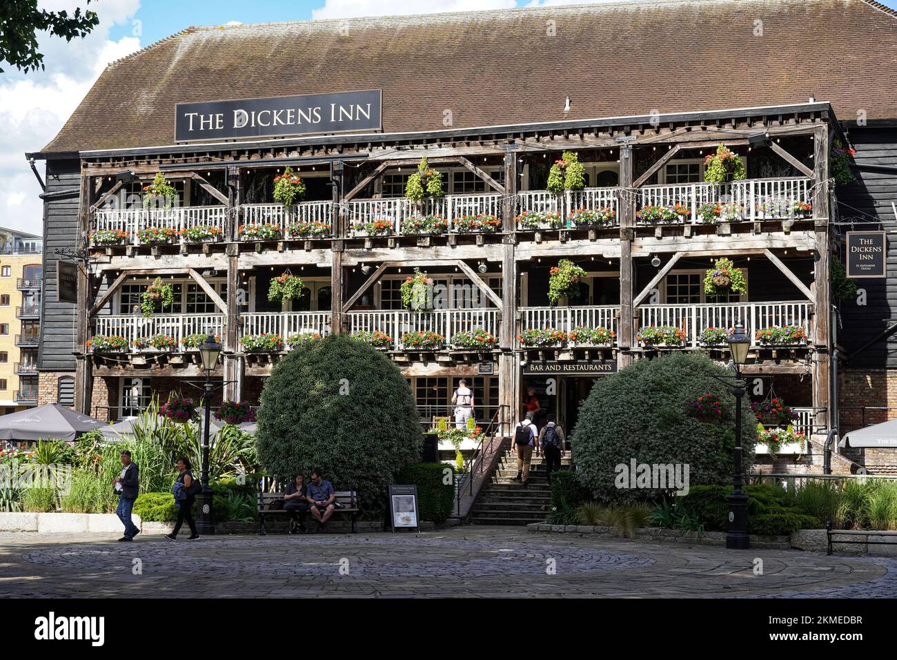 The Dickens Inn Bar And Restaurant In St Katharine Docks London England United Kingdom Uk Stock