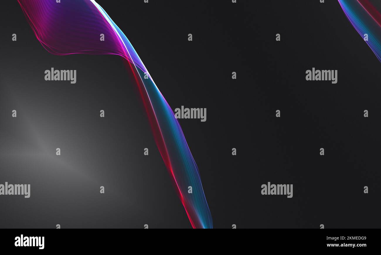 A purple and blue wave design on a dark gray background - copyspace ...