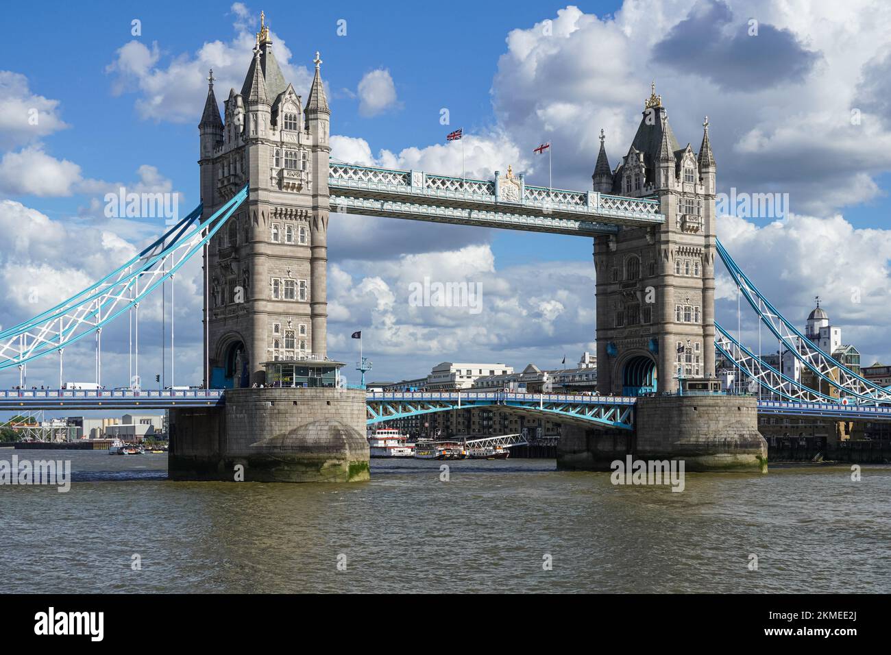 The Tower Bridge on the River Thames in London, England United Kingdom ...