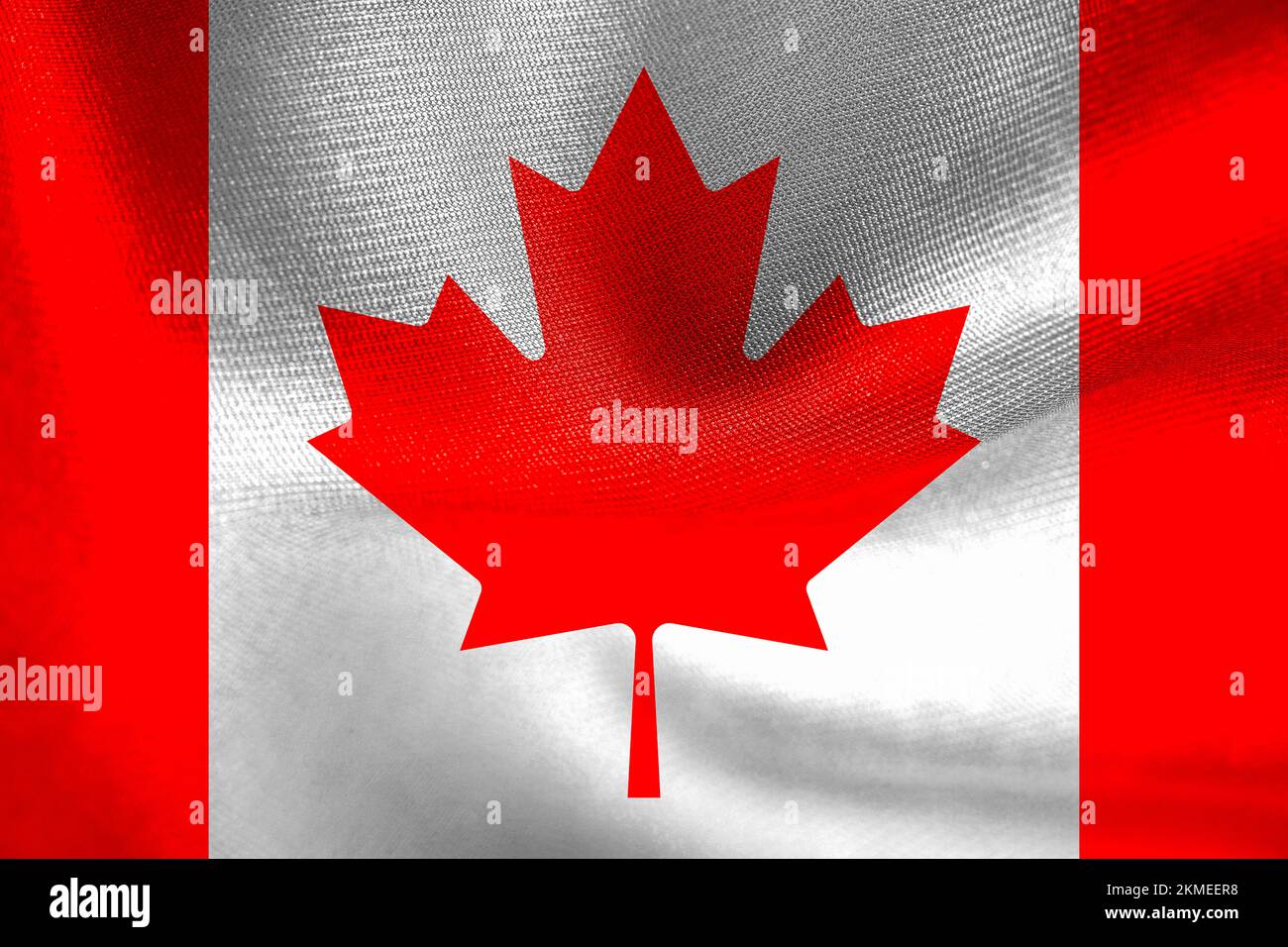 National flag Canada, Canada flag, fabric flag Canada, 3D work and 3D ...