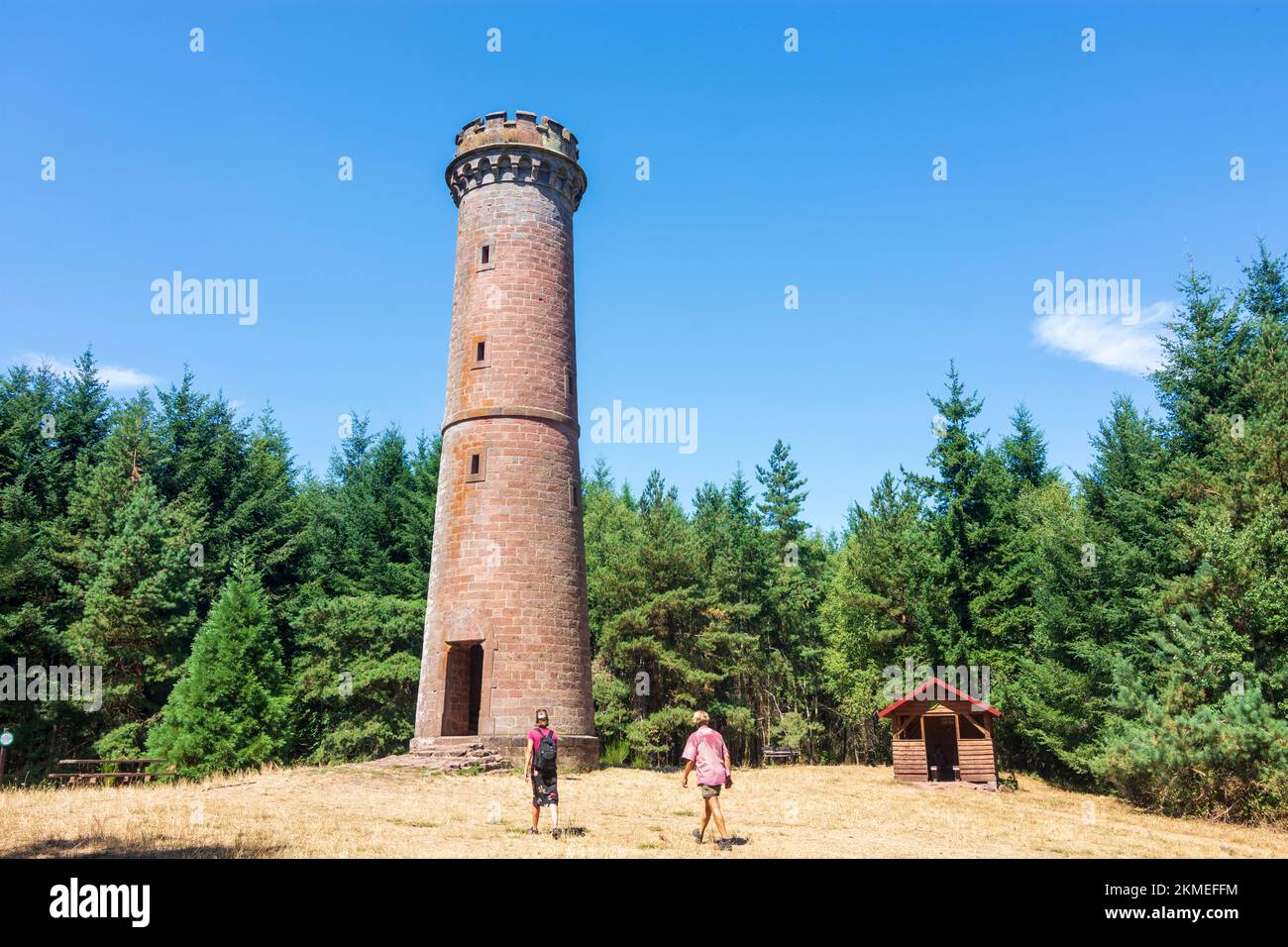 Observation tower tour du brotsch in alsace elsass hi-res stock ...